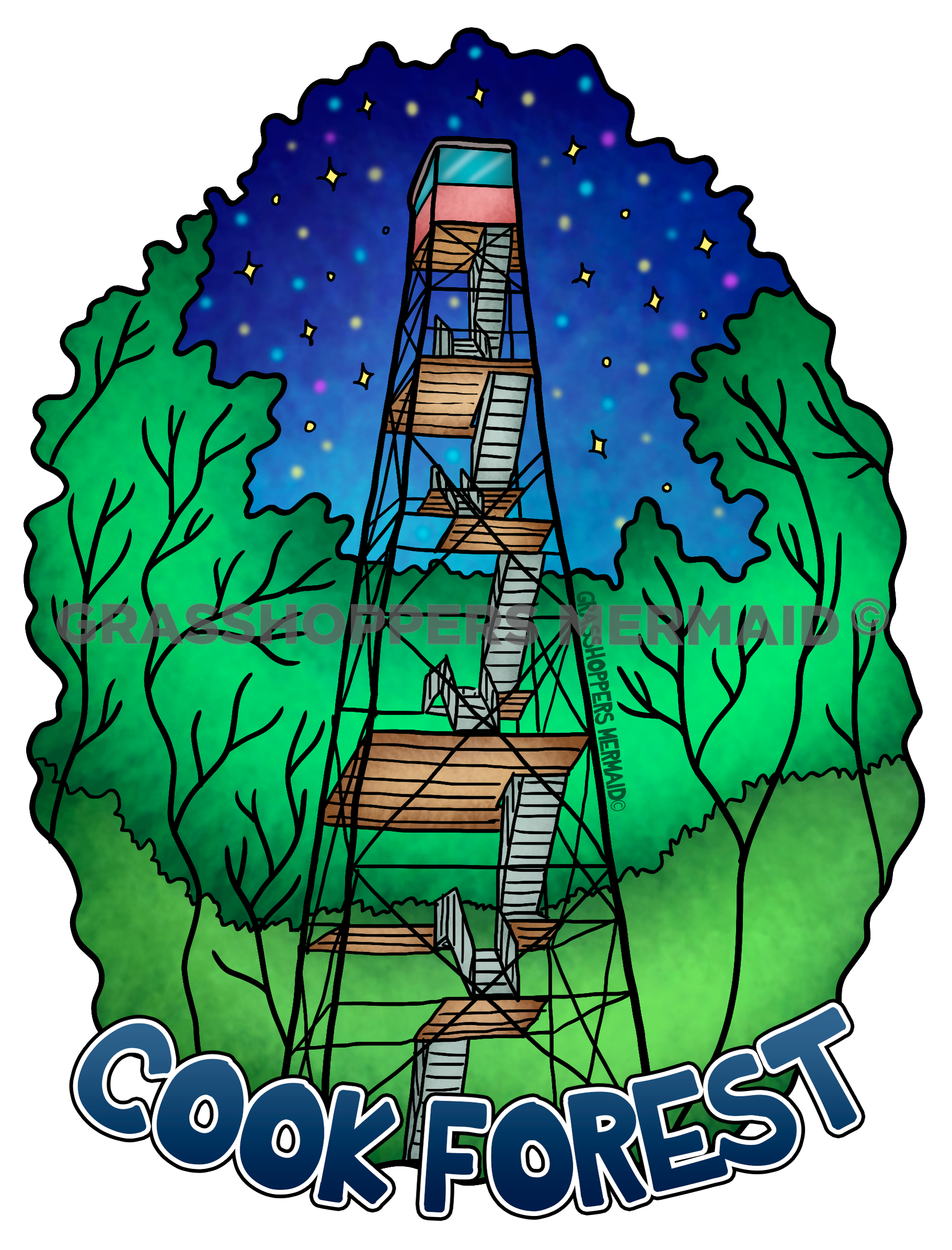Fire Lookout Tower – Grasshopper's Mermaid
