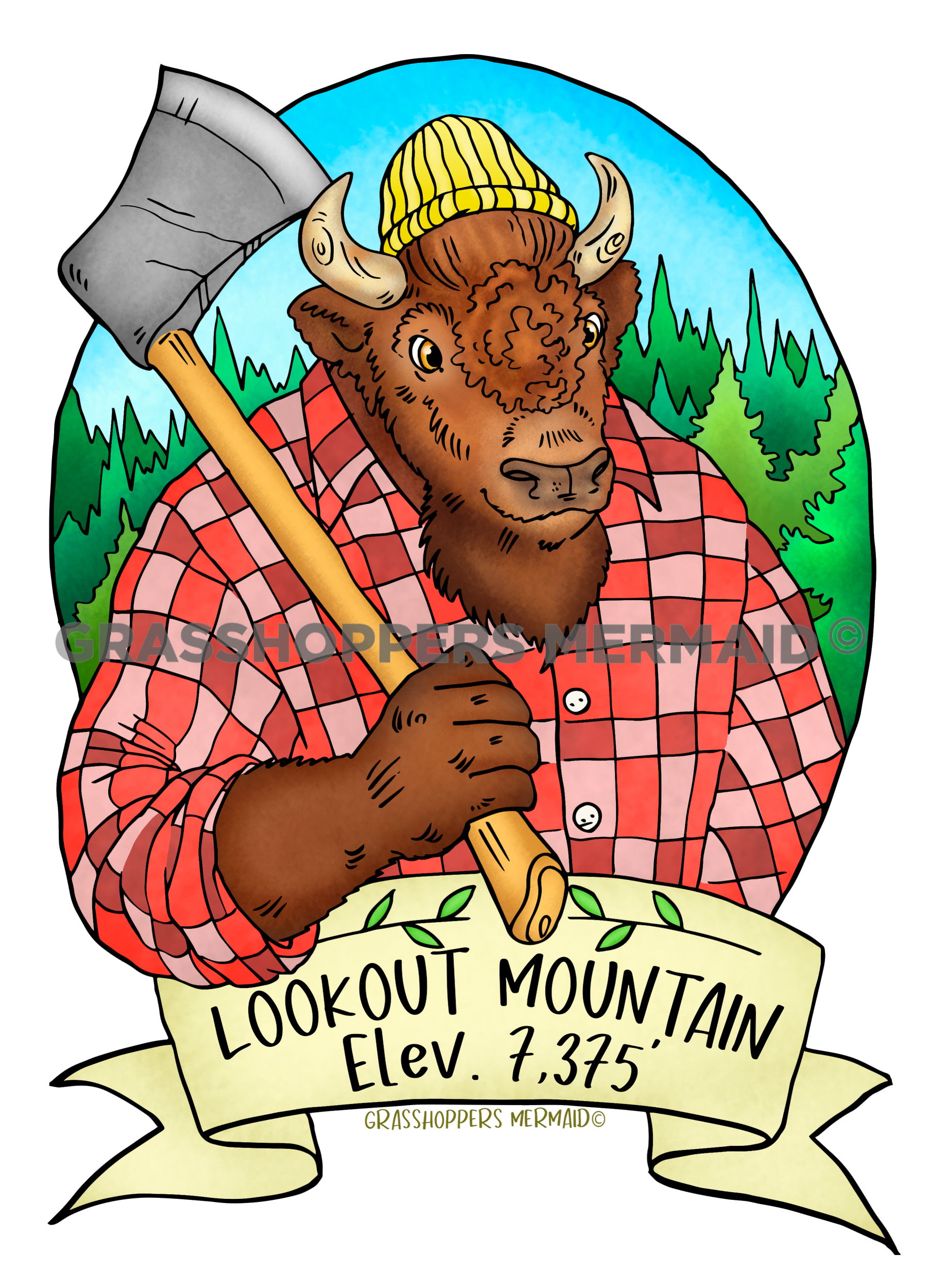 Lumberjack Bison – Grasshopper's Mermaid