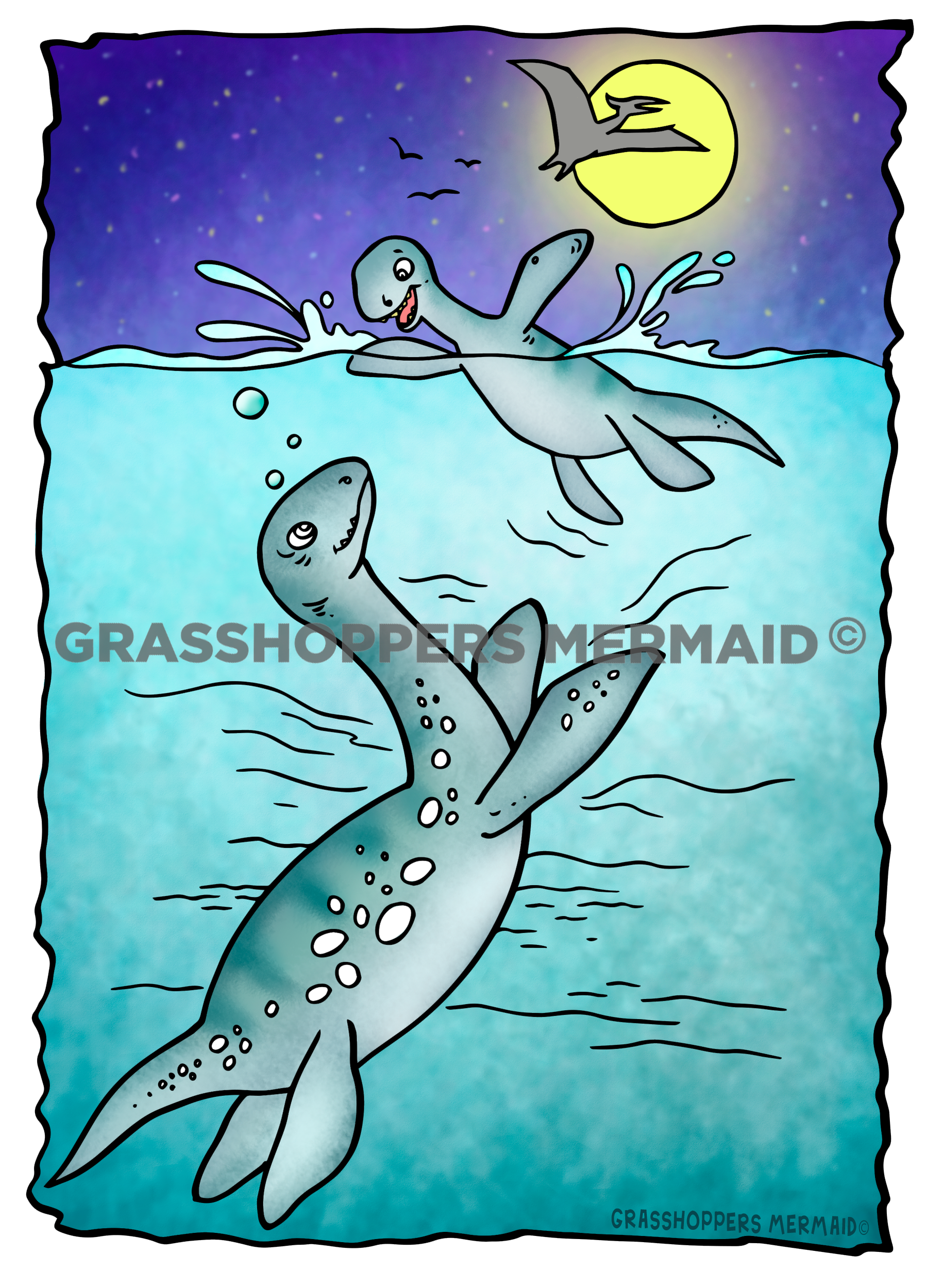 Plesiosaurus Family – Grasshopper's Mermaid