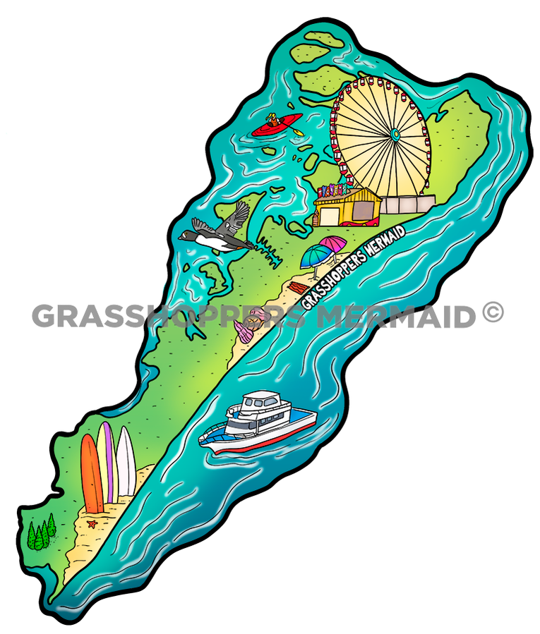 Ocean City New Jersey Map Ocean City, Nj To Ocean, Nj With Public